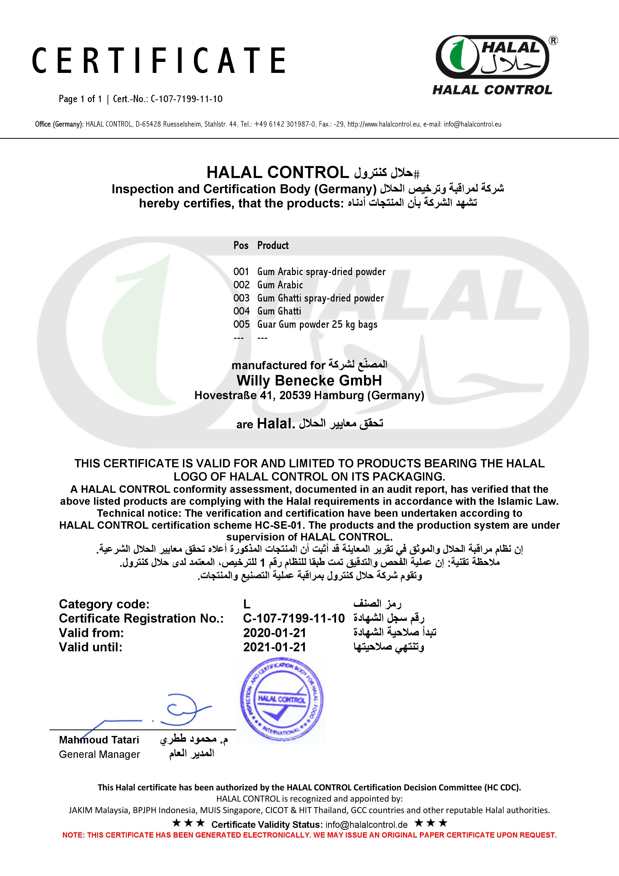 Zertifikat_HALAL - Willy Benecke